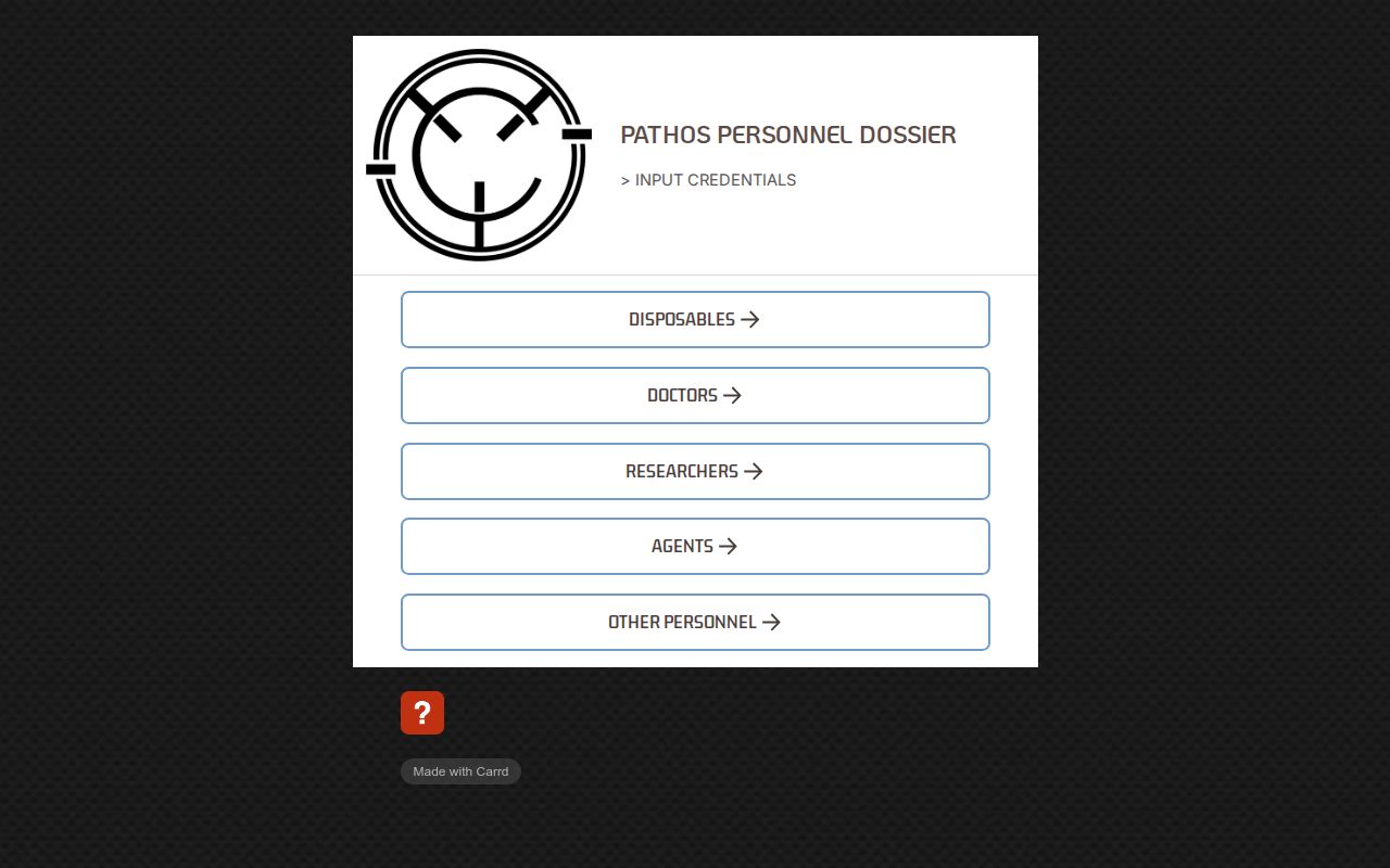 PATHOS:Personnel Dossier